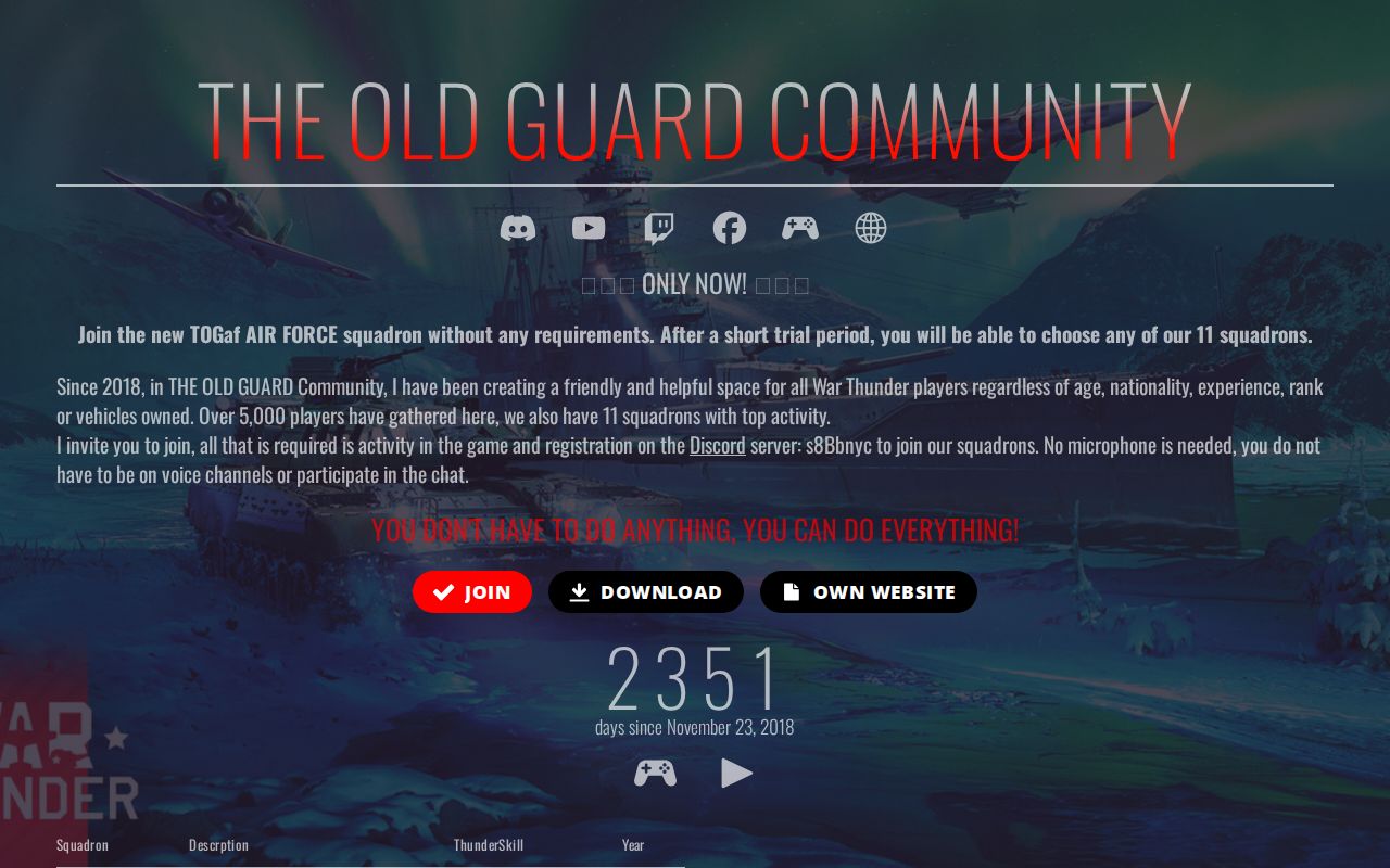 THE OLD GUARD COMMUNITY